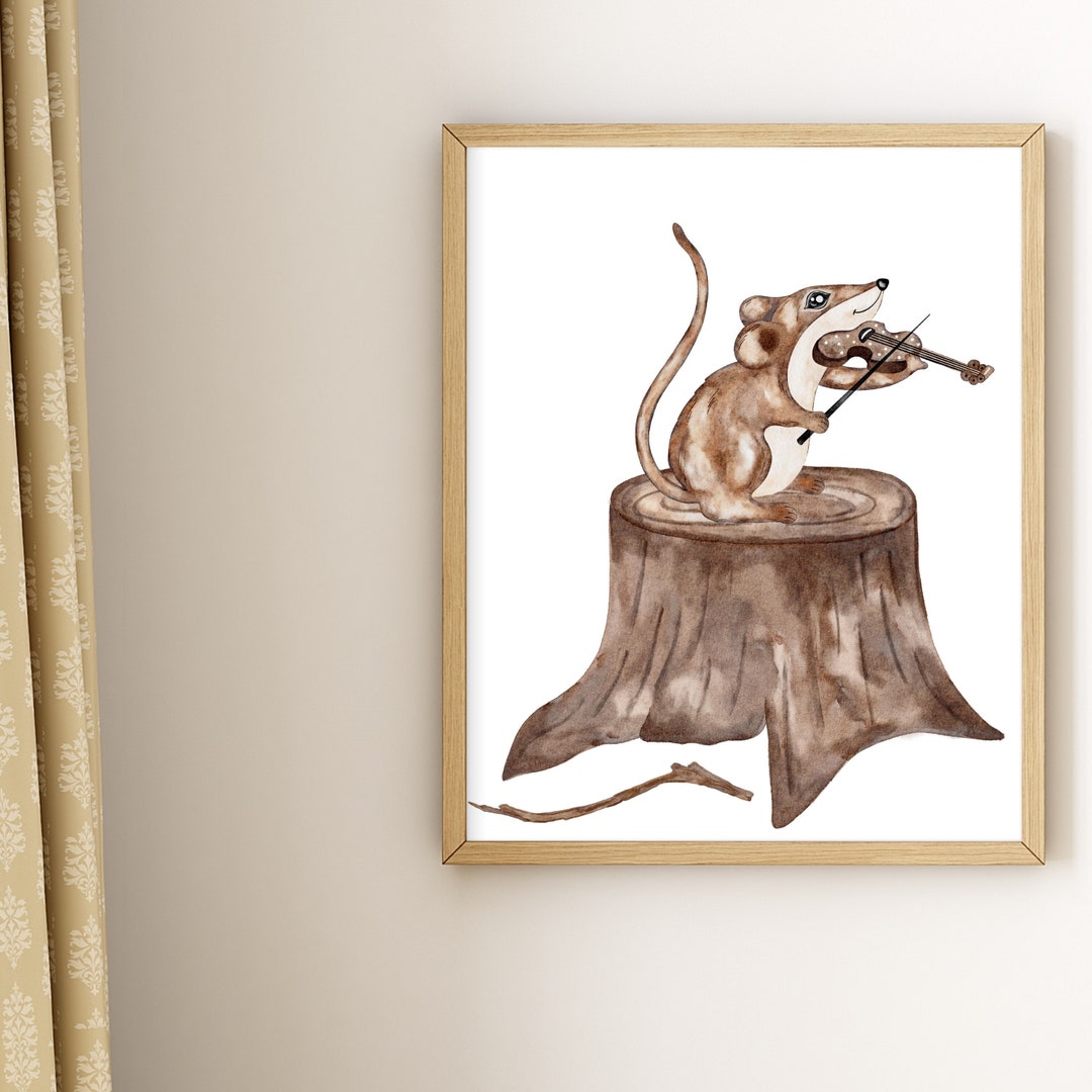 Rat Art Print Kid Room Decor Nursery Decor Nursery Wall - Etsy
