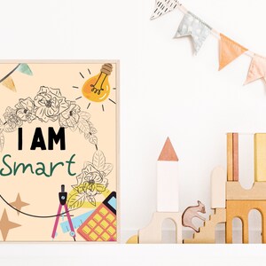 Growth Mindset Classroom Printable Posters Boho Watercolor Classroom ...