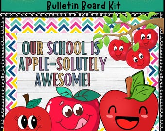 Apple-solutely Back to School Bulletin Board Door Decor - Etsy