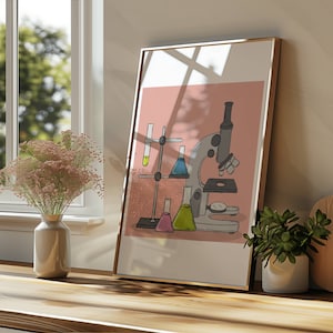 Science Class Gallery Wall Set of 6 Chemistry Lab Decor High School ...