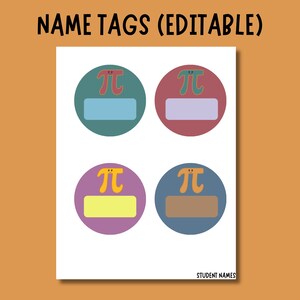 Math Bulletin Board Pi Day Bulletin Board Classroom Door Decor Kit Easy ...