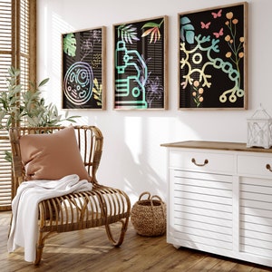 Science Class Gallery Wall Art Set Biology Wall Art Science Classroom ...