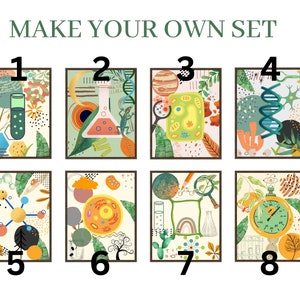 Boho Science Nursery Prints, Biology Classroom Decor (digital Download ...