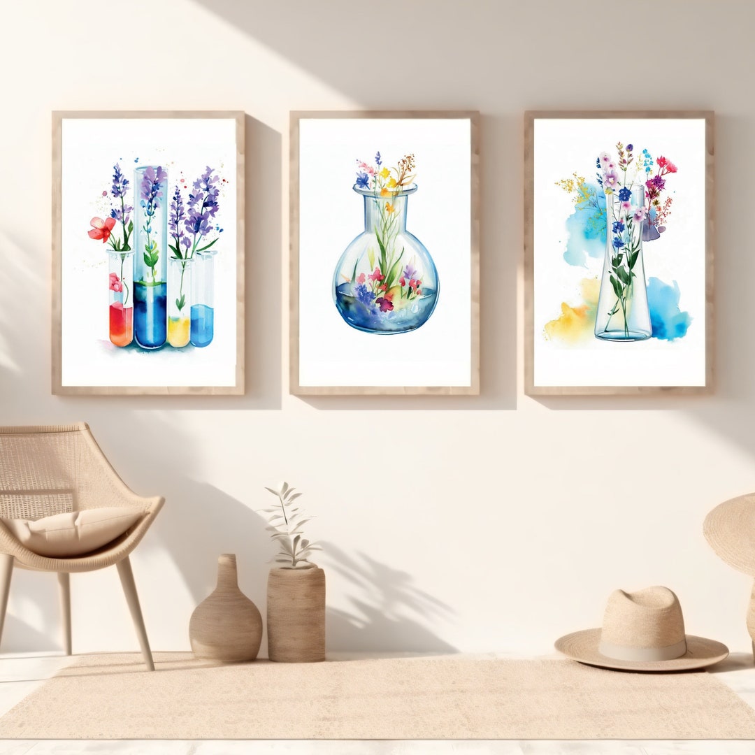 Science Classroom Decor, Chemistry Teacher Gift, Science Painting ...