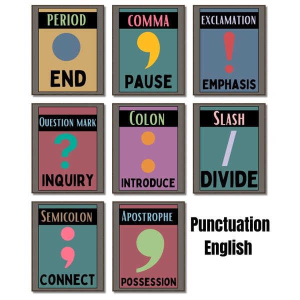 Punctuation Art - Etsy