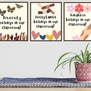 Classroom Posters Elementary, Classroom Decor, Boho Diverse Teacher ...