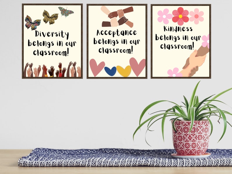 Classroom Posters Elementary, Classroom Decor, Boho Diverse Teacher ...