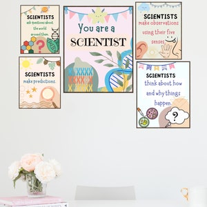 Science Class Gallery Wall, Classroom Decor, High School Middle School ...