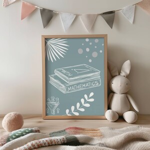 Math Decor Set of 3 Mathematics Classroom Decor Math Nursery Decor Math ...