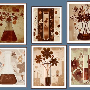 Science Class Gallery Art Set, Women in Science Poster, Boho Classroom ...