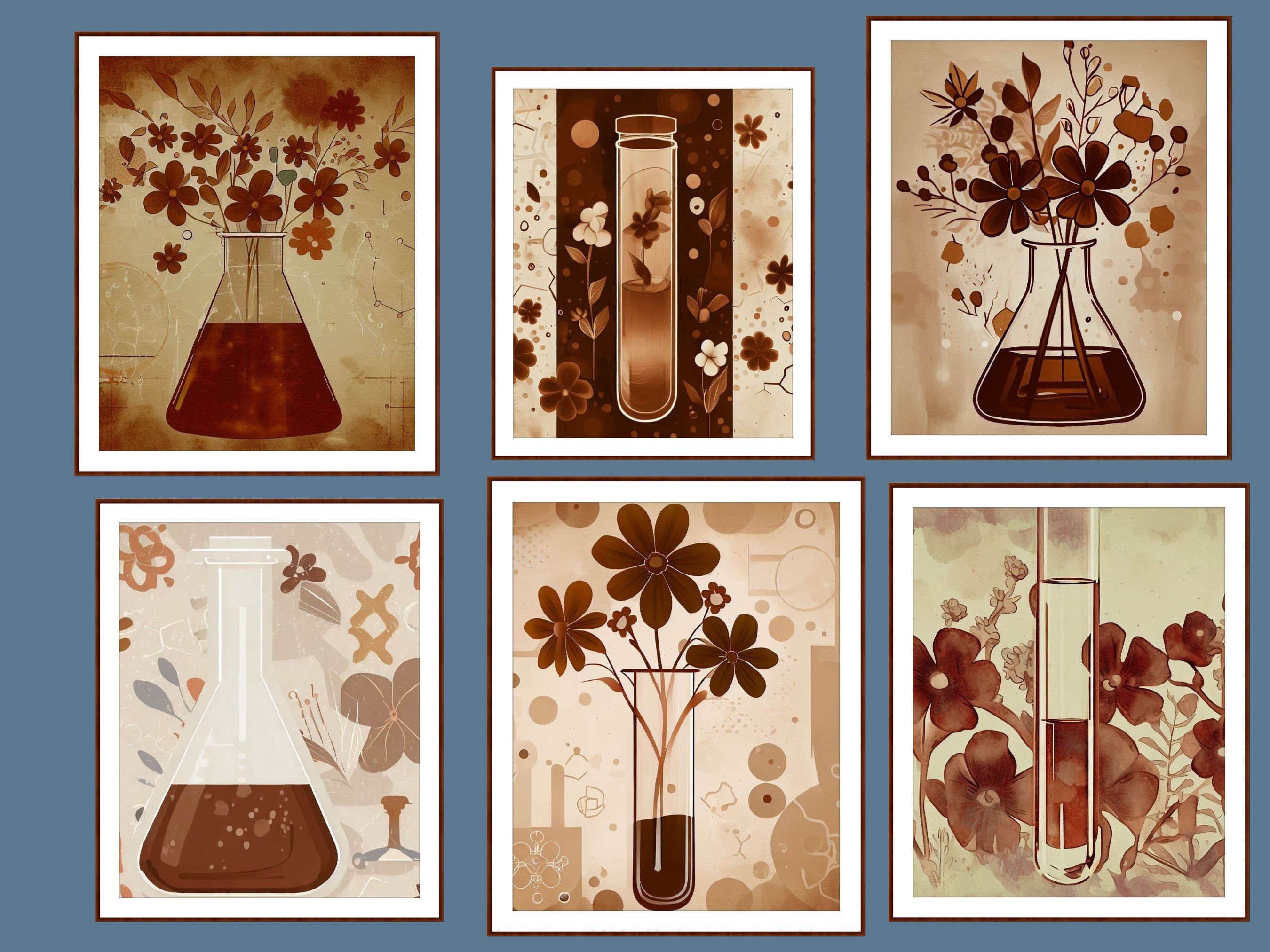 Science Class Gallery Art Set Women in Science Poster Boho - Etsy