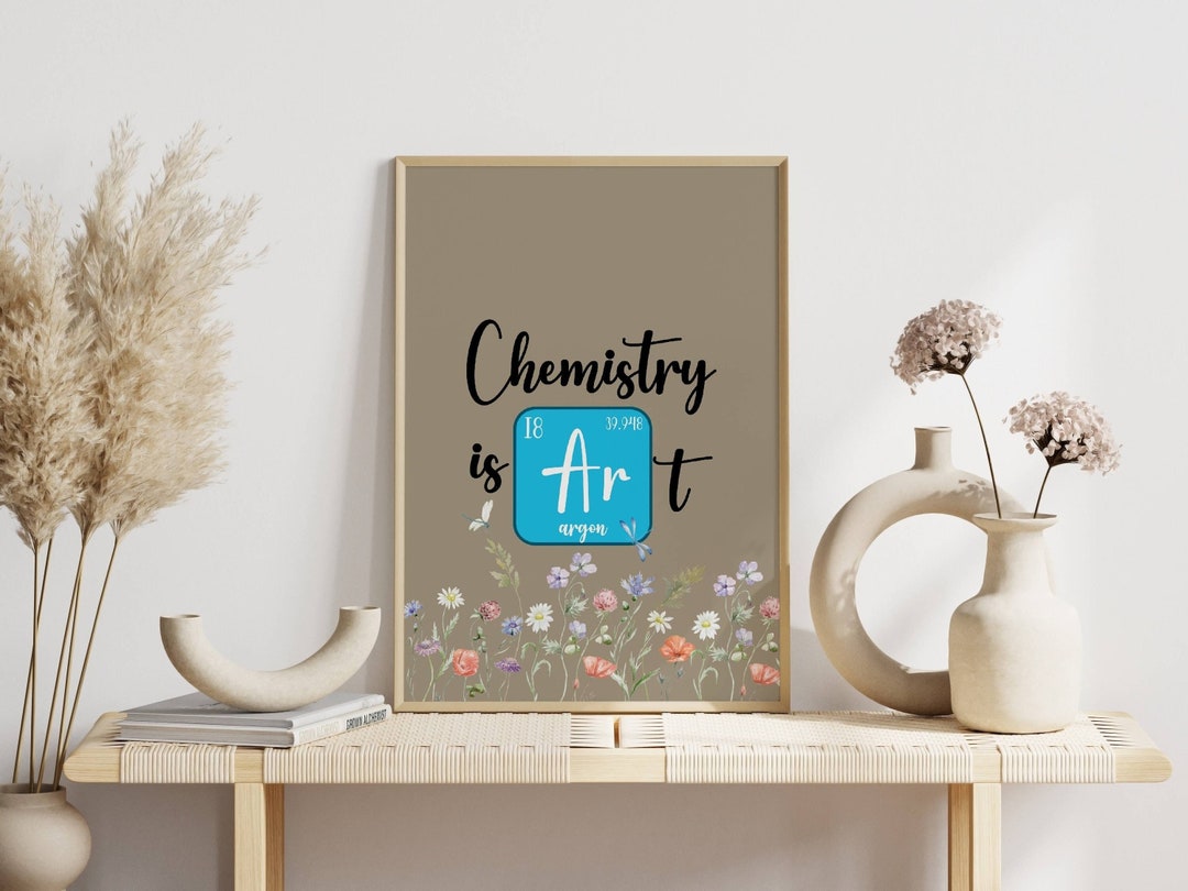Chemistry Poster Science Student Room Art Science Student Gift Science ...