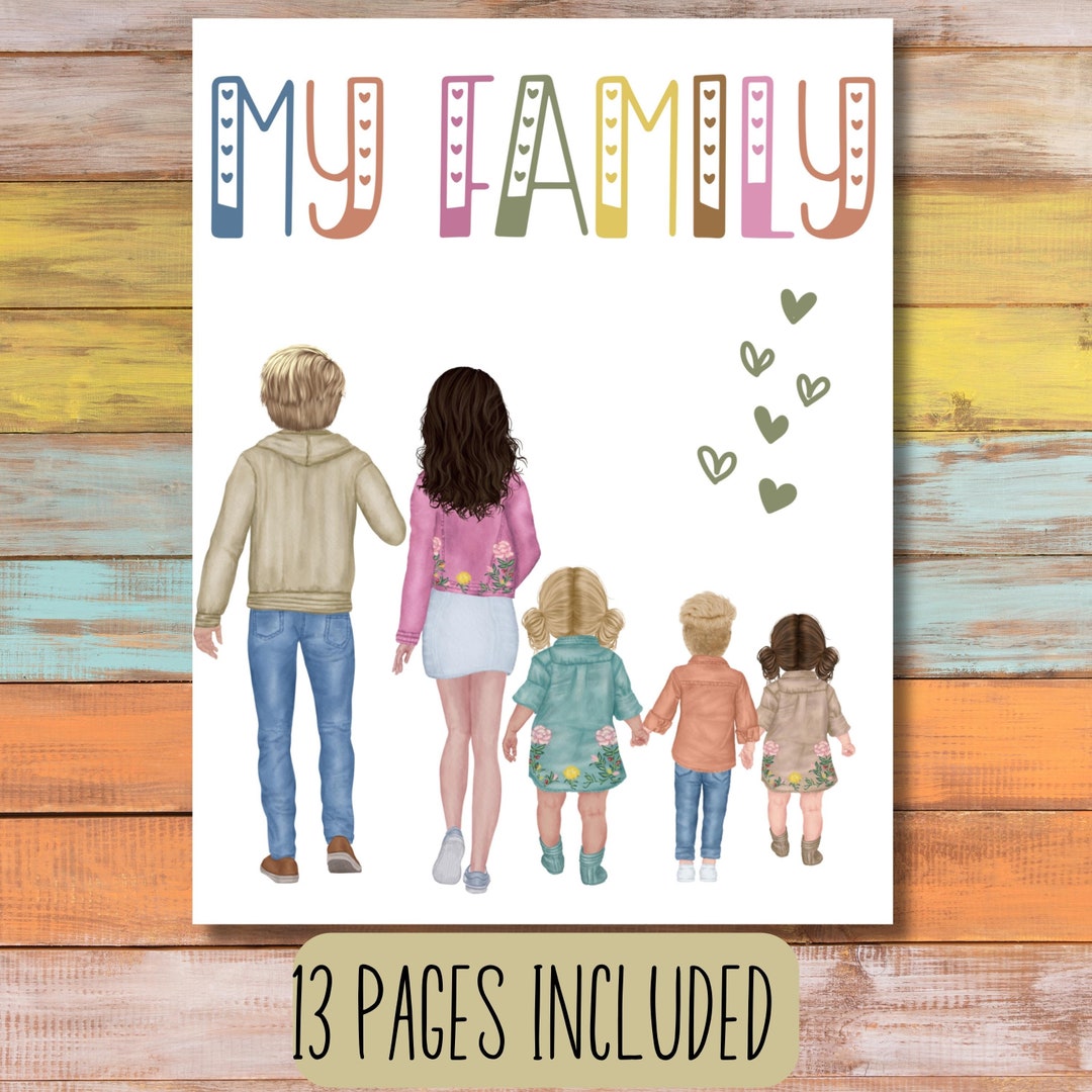 My Family, Preschool Study Guide, Homeschool Printable, Toddler Pre -k ...