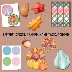 Thanksgiving Bulletin Board Kit November Bulletin Board Fall Bulletin ...
