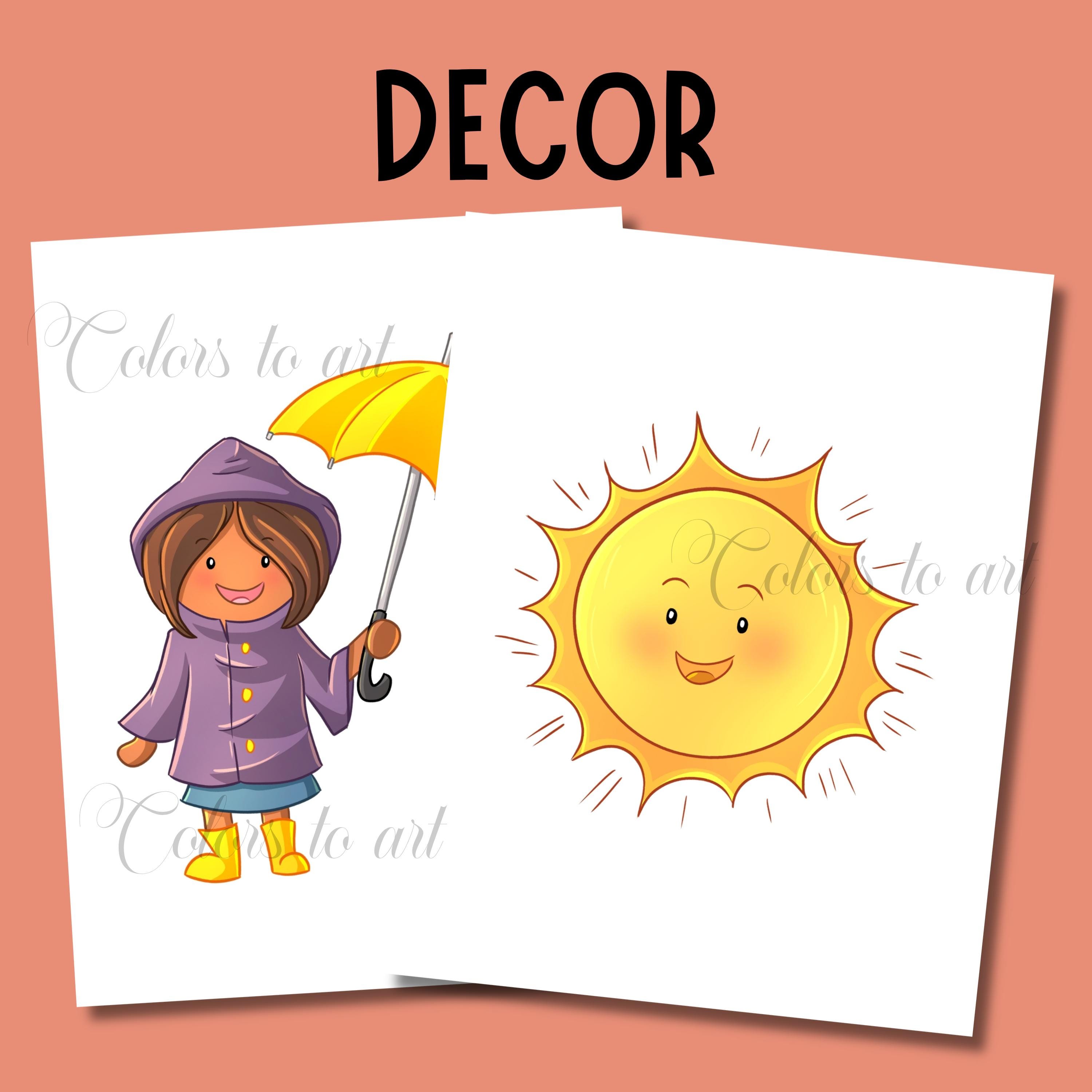 Weather Bulletin Board Classroom Decor Elementary Science Wall Display ...
