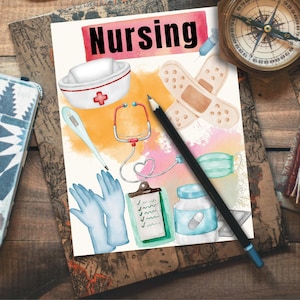 Nursing Subject Binder Cover Printable Back to School Teacher Binder ...