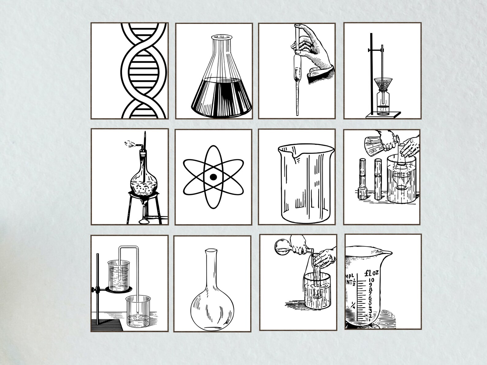 12 Science CLASSROOM POSTER Science Class Gallery Wall - Etsy
