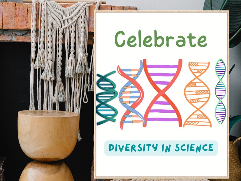 Diversity in Science Prints DNA Art Great Poster for - Etsy