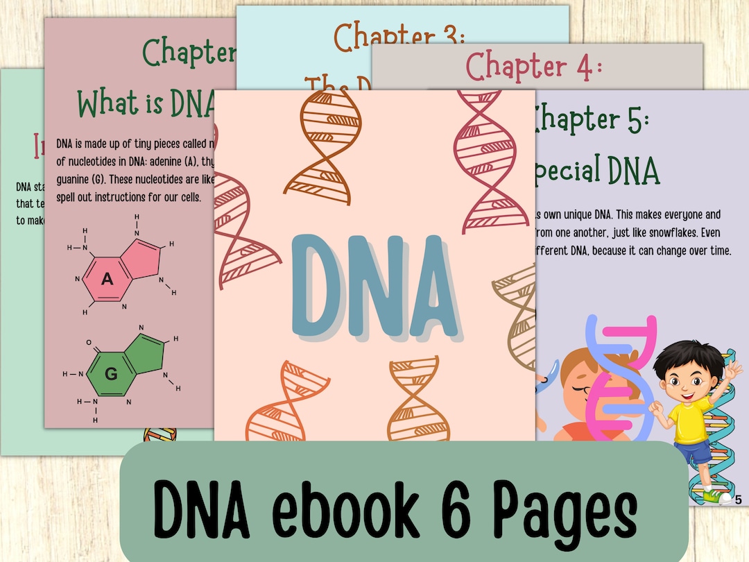 DNA Ebook, DNA Study Bundle, Homeschool Learning Materials, Educational ...