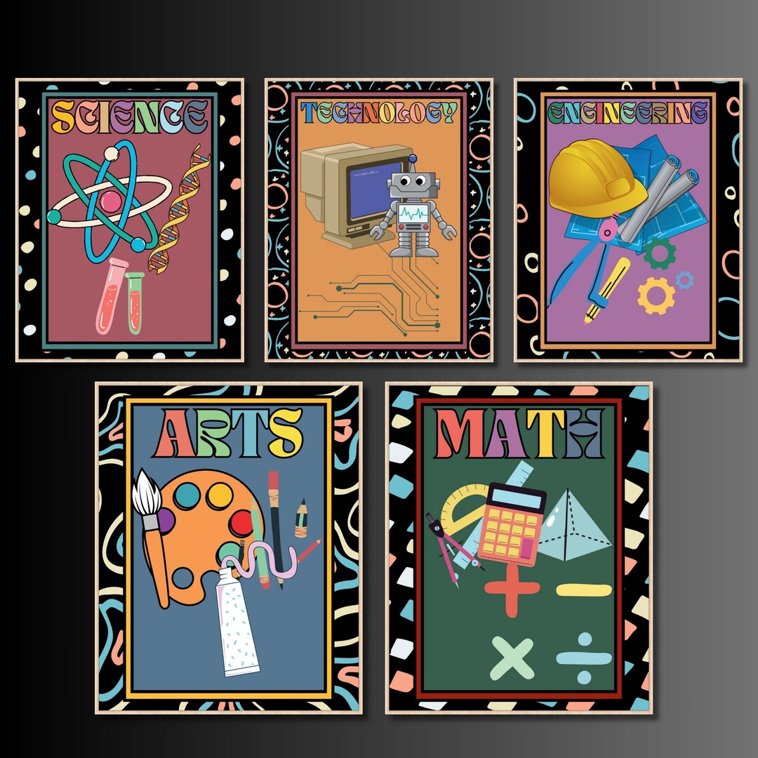 STEAM Classroom Decor, Science Posters, Classroom Wall Arts, Science ...