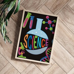 Science Classroom Poster Elementary School Middle School Science Art ...