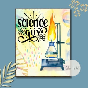 Science Posters Science Classroom Decor Science Wall Art Biology Poster ...