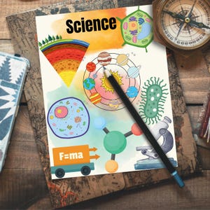 Science Subject Binder Cover Printable Back to School Teacher Binder ...