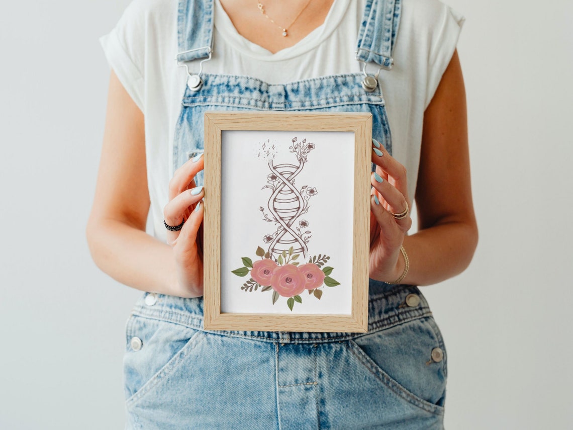 DNA Wall Art Science Art Work Classroom Decor Office Room Decor ...