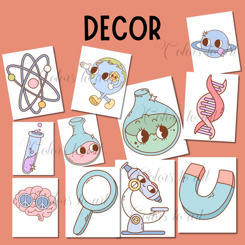 Science Bulletin Board Kit Classroom Door Decor Lab Decor Classroom ...