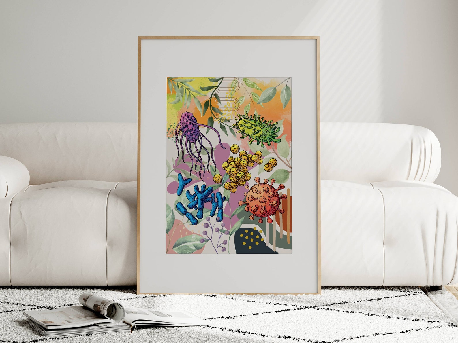Science Poster Microbiology Poster Microbiology Art Bacteria Types ...