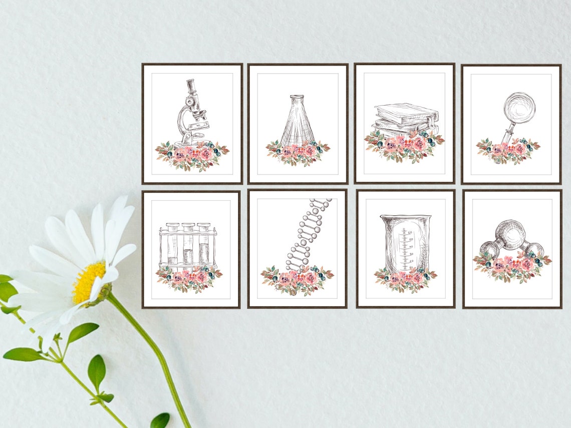 Science Class Gallery Wall Classroom Decor High School - Etsy