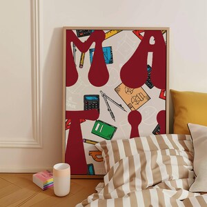 Math Poster Classroom Decor Math Decor Math Wall Art Retro Math Poster ...