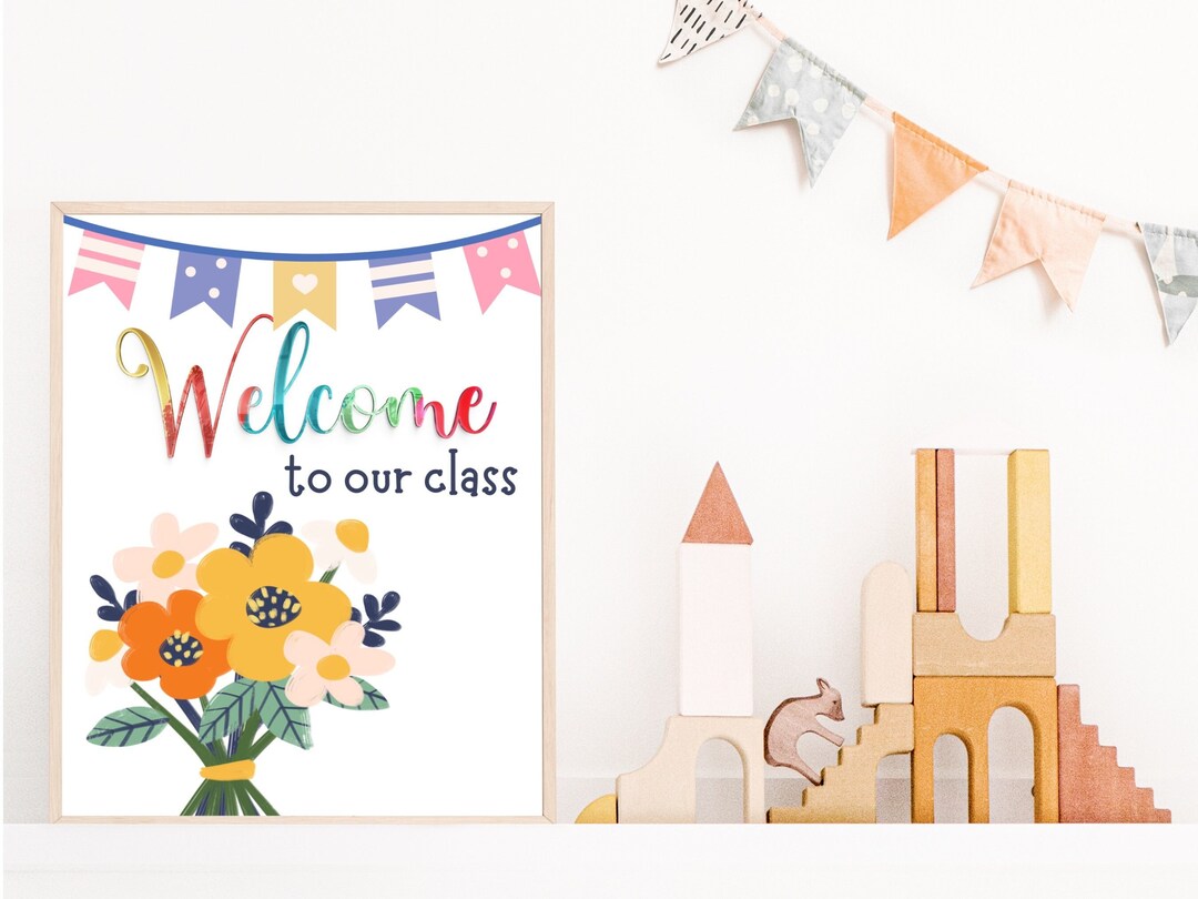 Welcome to Our Classroom Printable Art, Kids Home School Decor ...
