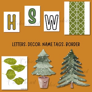 Winter Classroom Bulletin Board Boho Bulletin Board Christmas ...