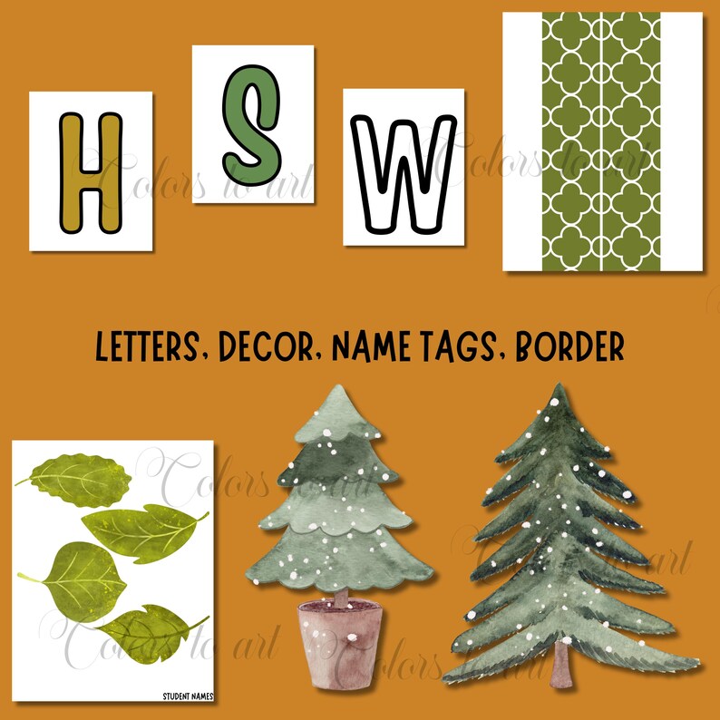 Winter Classroom Bulletin Board Boho Bulletin Board Christmas ...