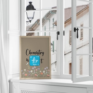 Chemistry Poster Science Student Room Art Science Student Gift Science ...