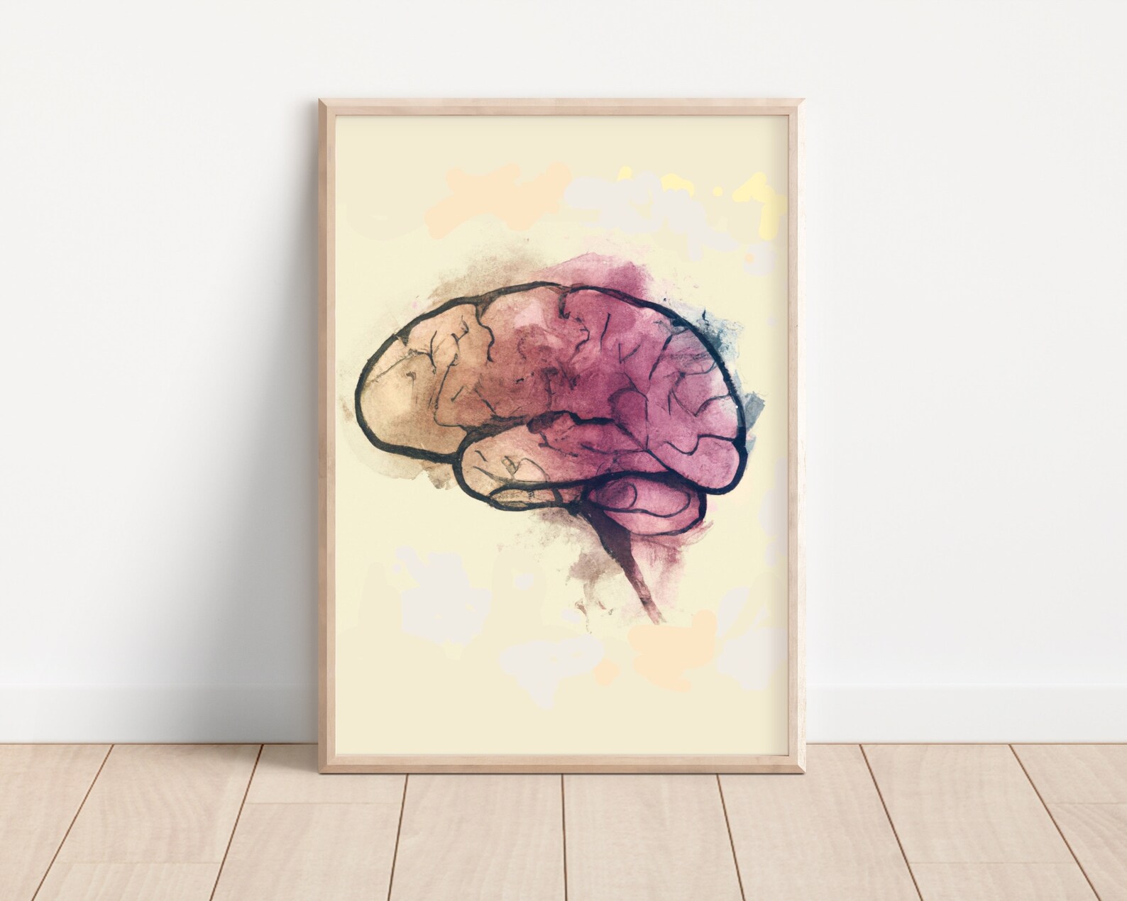 Human Brain Art Instant Download Neurology Art Classroom - Etsy
