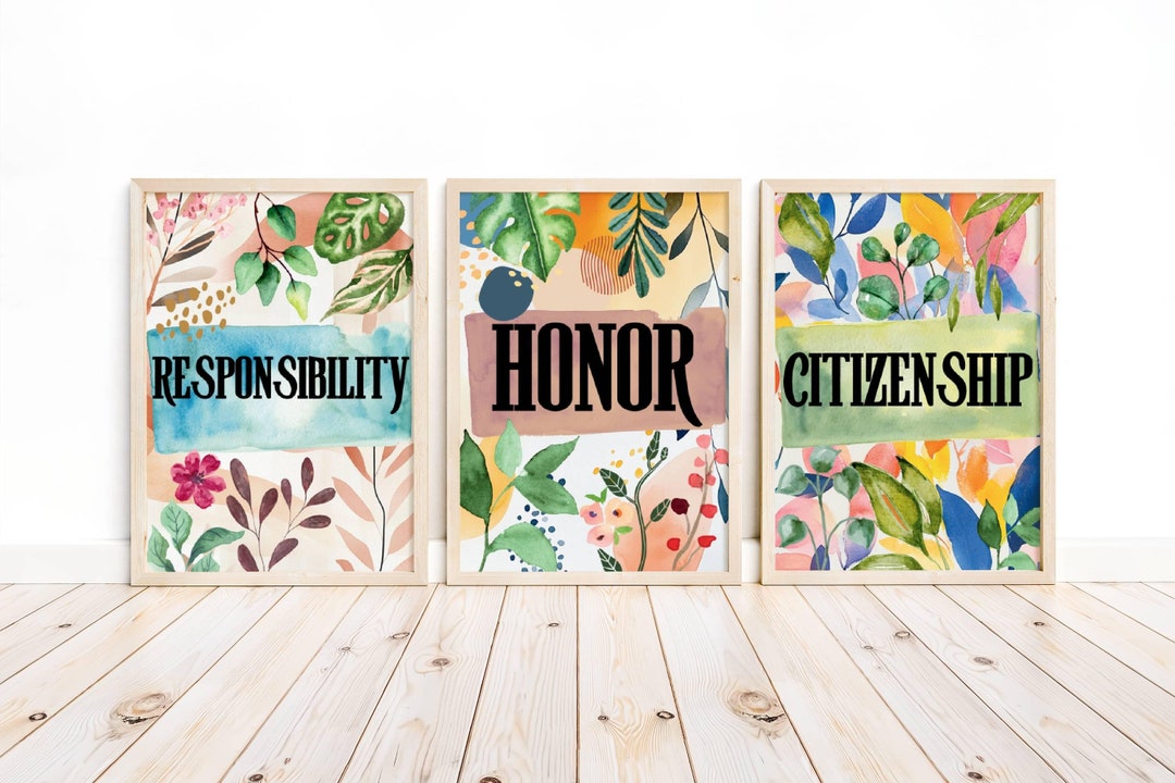 Classroom Posters Inspirational Wall Art Set of 3 Growth Mindset Boho ...