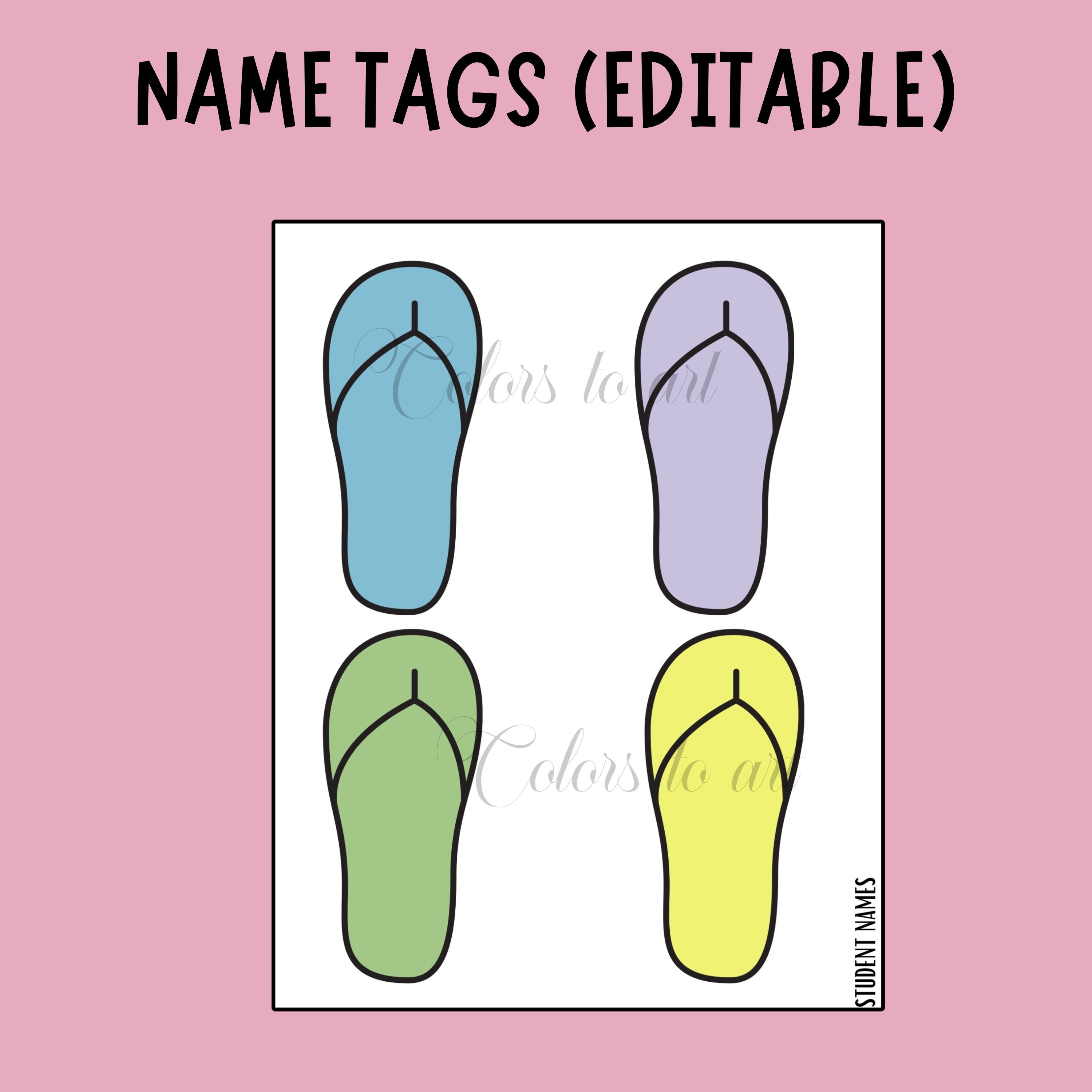 Summer Bulletin Board Kit Flip Flop Bulletin Board Summer Decor End of ...