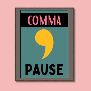 Punctuation Posters Set English Classroom Posters Middle School ...