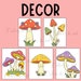 Spring Bulletin Board Printable Spring Classroom Decor Mushroom ...