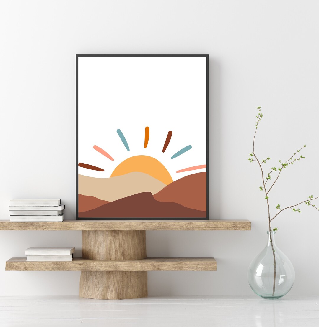 Sun Print, Girl Nursery Decor, Boy Nursery Decor, PRINTABLE Wall Art ...