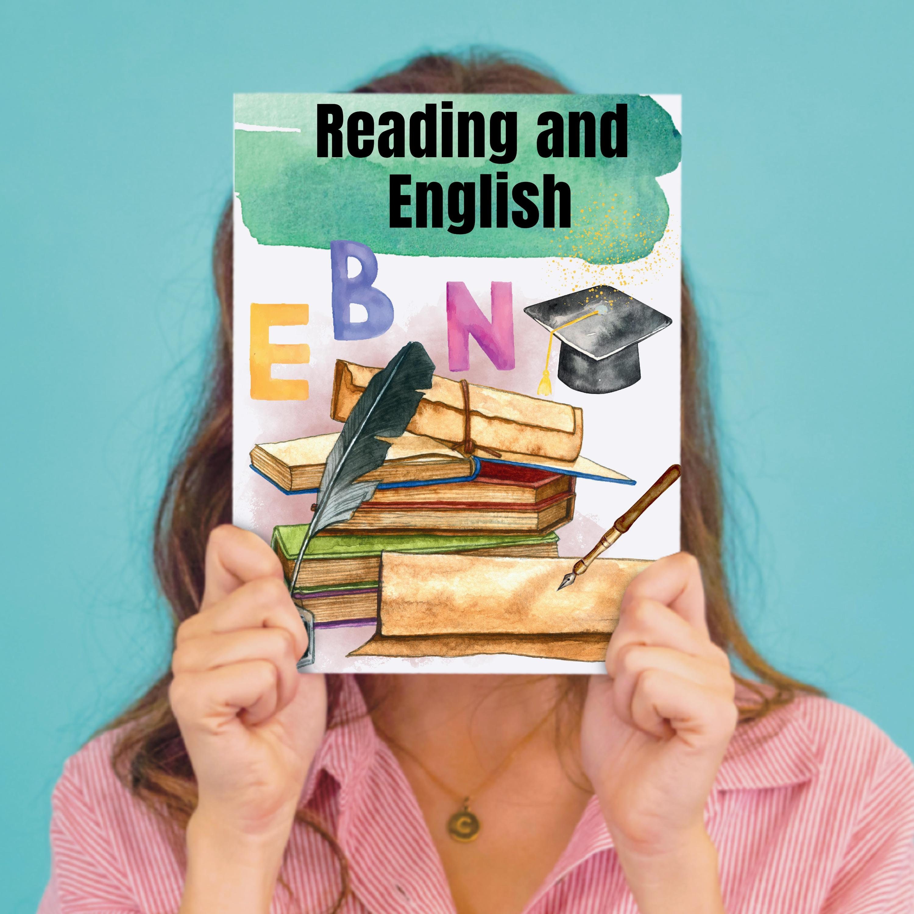 English Subject Binder Cover Printable Back to School Reading Teacher ...