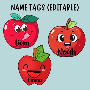 Editable Bulletin Board Apple Bulletin Board Daycare Decor Classroom ...