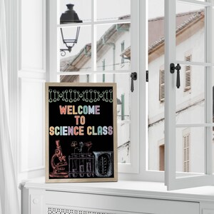 Science Classroom Poster Welcome to Science Class Back to School ...