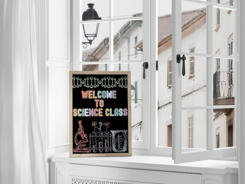 Science Classroom Poster Welcome to Science Class Back to School ...