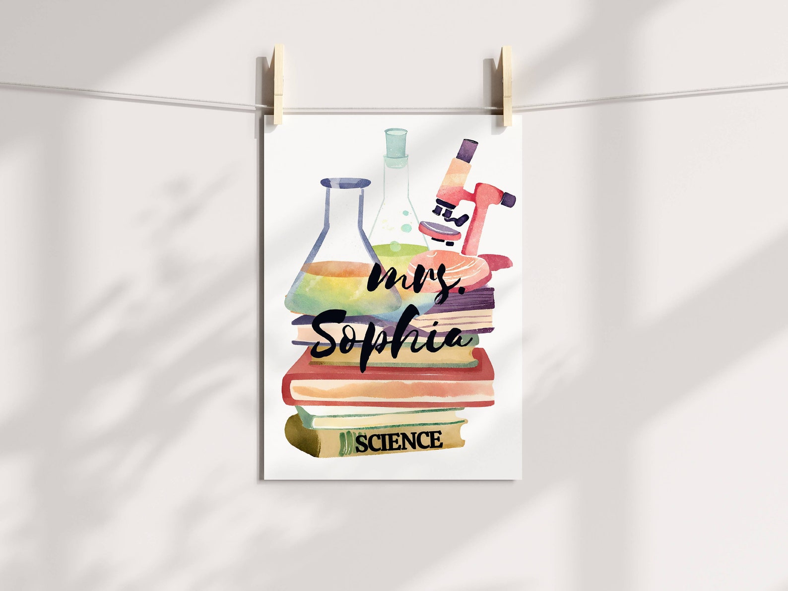 Personalized SCIENCE TEACHER SIGN Custom Science Teacher Door Sign ...