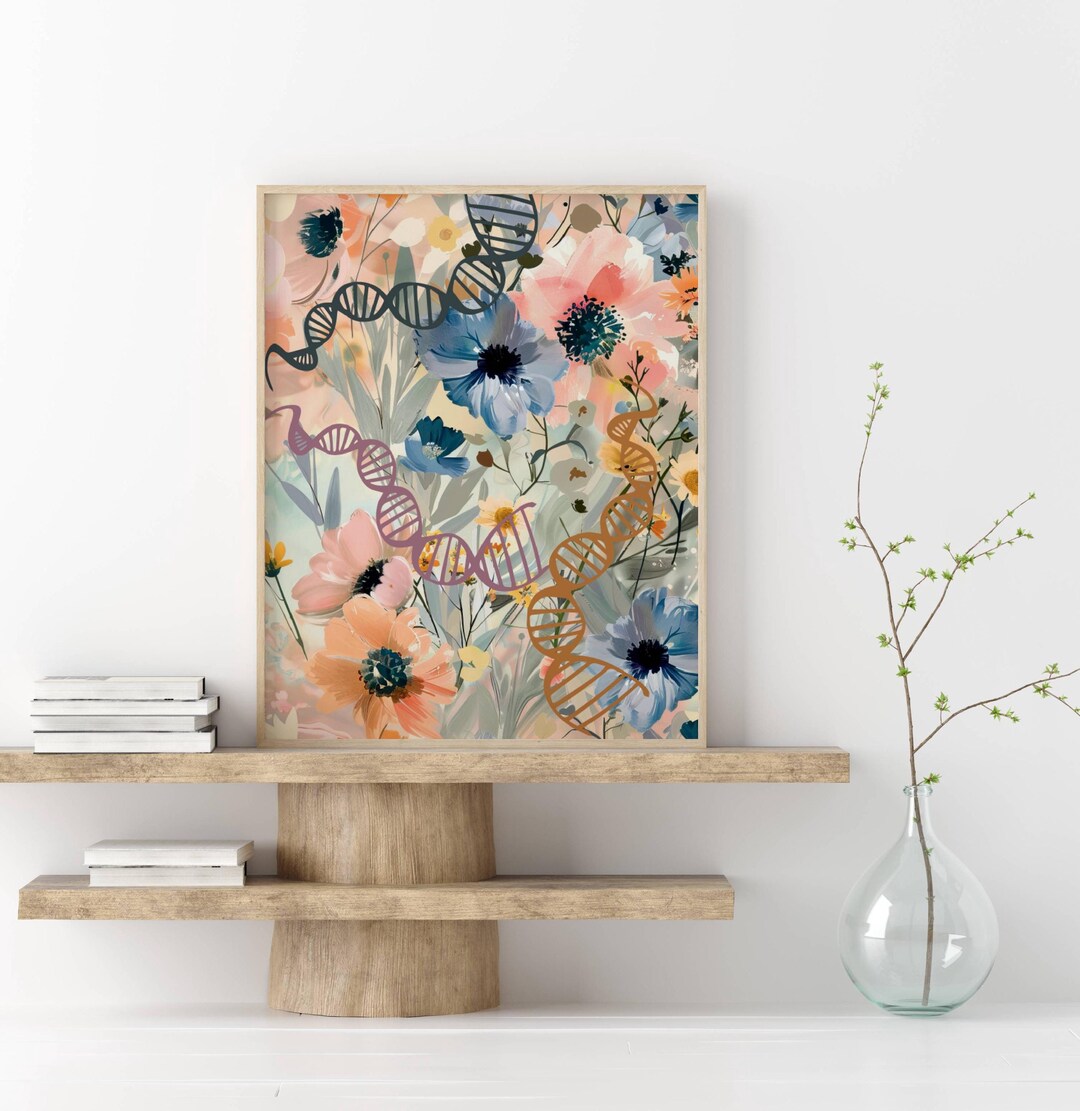 DNA Art Print Biology Art Doctor Graduation Gift Office Room Decor ...