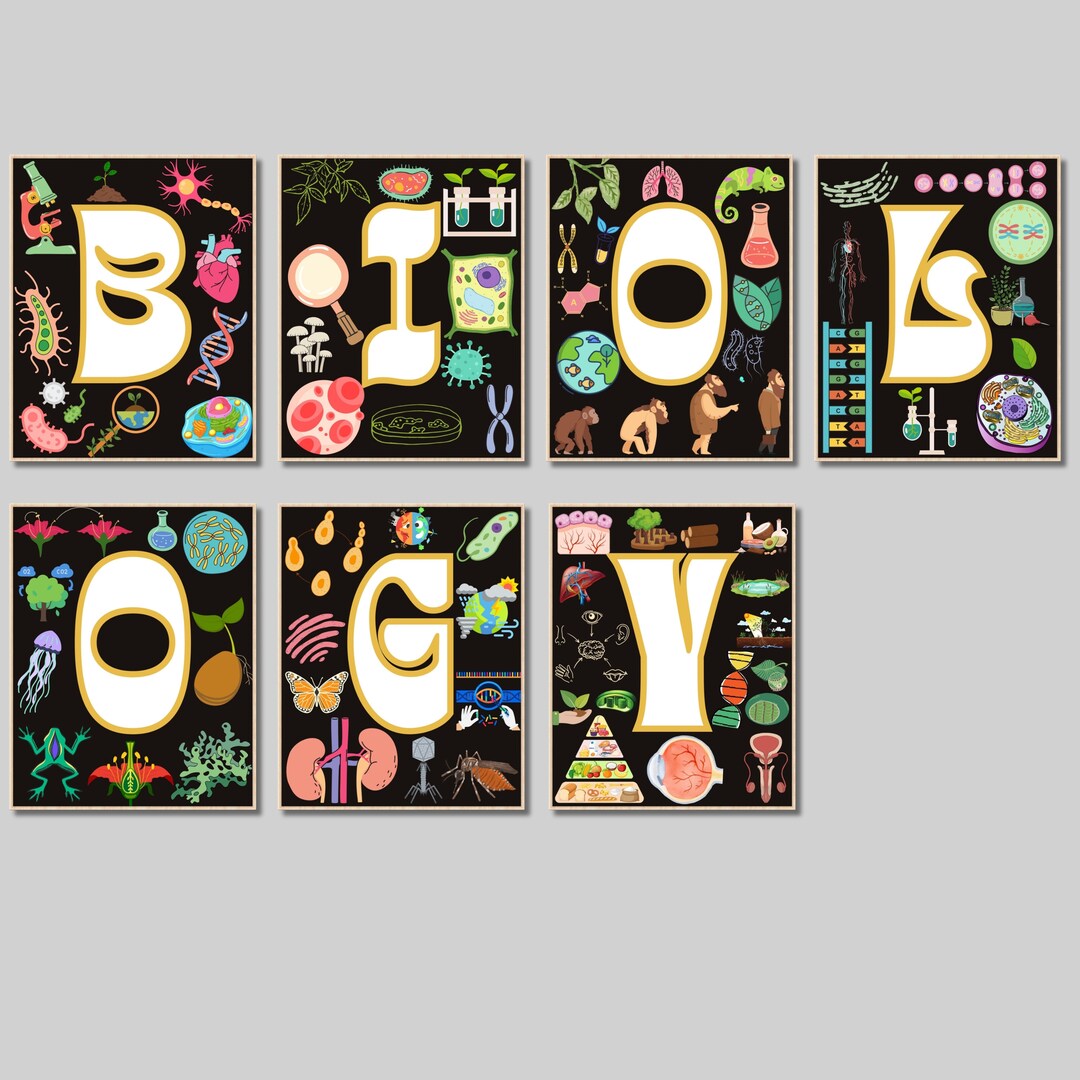 Biology Art Poster Biology Gift Science Poster Biologist Gift ...