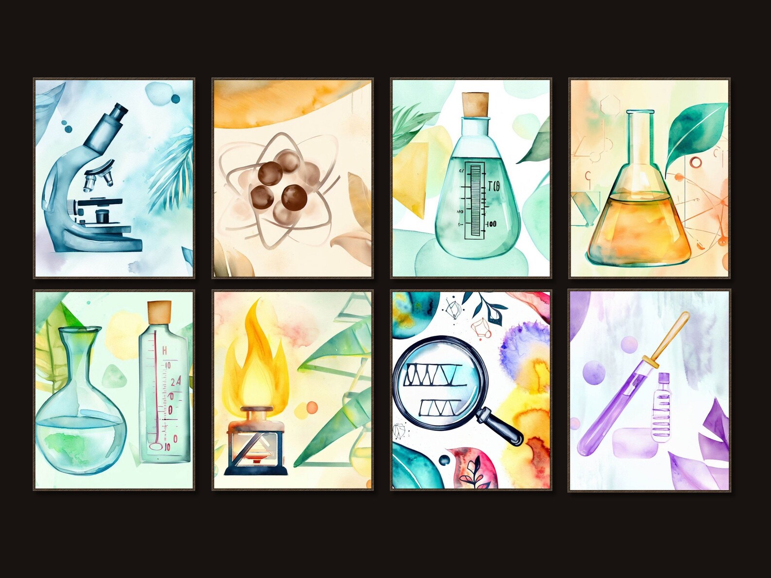 Science Classroom Set Science Poster Science Art Science - Etsy